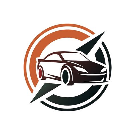 Premium Vector A Car Moving In A Circular Track With An Arrow Indicating Direction An Abstract