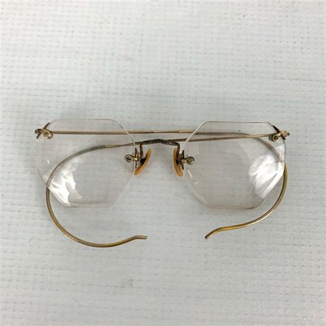 Vintage Rimless Eyeglasses 3769158648