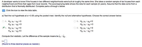 Solved A Developer Wants To Know If The Houses In Two