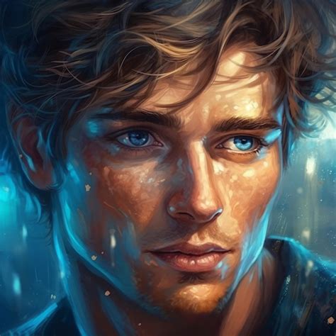 Bright Blue Eyes Man