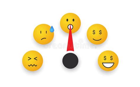 Emoticon Gauge Mood Scale Satisfaction Indicator Performance Measurement Client Satisfaction