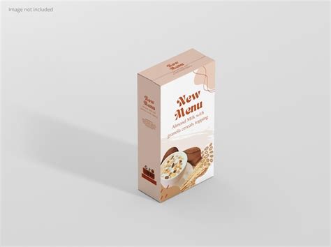 사각형 상자 모형 프리미엄 Psd 파일