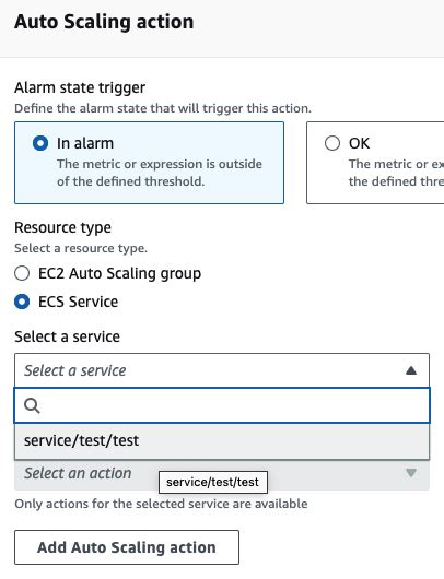 Ecs Step Scaling Option Always Disabled On New Ui Aws Repost