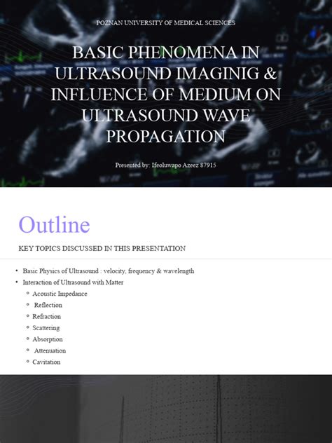 Basic Phenomena In Ultrasound Imaginig And Influence Of Medium Propagation Pdf Reflection