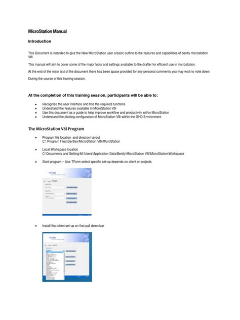 Microstation Manual Pdf 3 D Computer Graphics Menu Computing