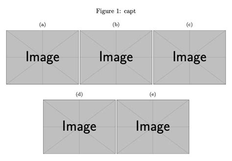 Floats Subfigure Arrangement With Five Images TeX LaTeX Stack Exchange