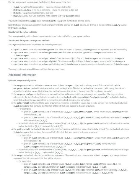 Solved For This Assignment You Are Given The Tollowing Java Chegg