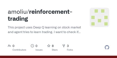 Github Amoliu Reinforcement Trading This Project Uses Deep Q Learning On Stock Market And