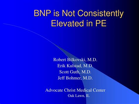 Ppt Bnp Is Not Consistently Elevated In Pe Powerpoint Presentation Free Download Id 4854574