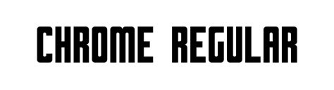 Chrome Regular Font FFonts Net