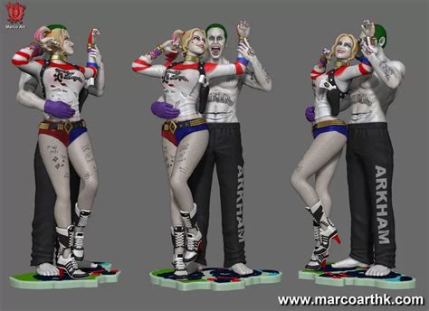 Joker And Harley Quinn 3d Print Model Free High Quality Models For