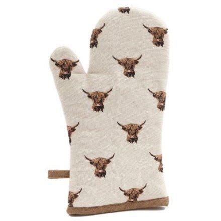 Kg3149 Highland Cow Oven Glove 62452 Kitchen And Dining Textiles