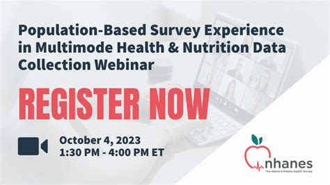 register for nhanes population based survey experience in multimode