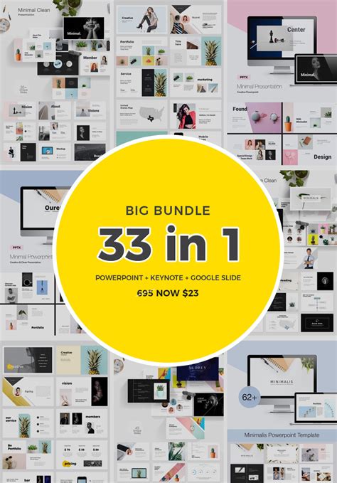 Presentation Powerpoint Keynote Google Slides Bundle PowerPoint Template