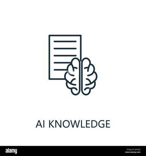 Ai Knowledge Thin Line Icon Creative Simple Design From Artificial