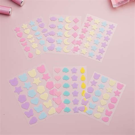 Jual 24pcs Color Mixed Shape Acne Patch Cloud Butterfly Star Cute Hydrocolloid Acne Patch Use