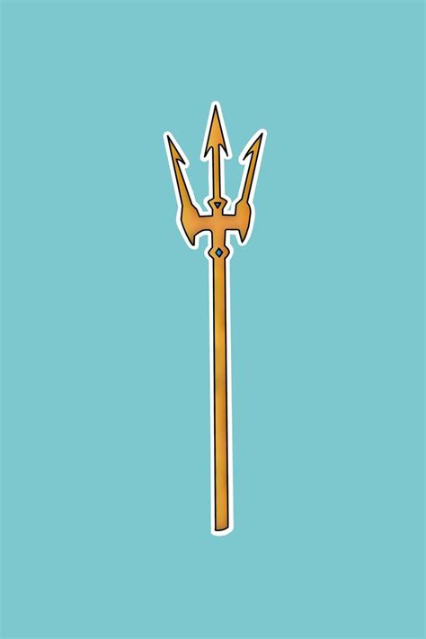 Percy Jackson Trident Vinyl Sticker Trident Pjo