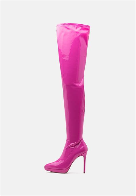 Evenandodd High Heeled Boots Pink Uk