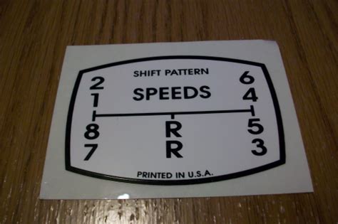 Shift Pattern Decals The Decal Store