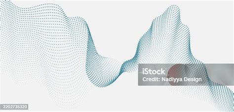파란색과 흰색 추상적 인 파도 선 입자 모양의 배경 벡터 일러스트 레이 션 0명에 대한 스톡 벡터 아트 및 기타 이미지 0명 3차원 형태 가리기 Istock