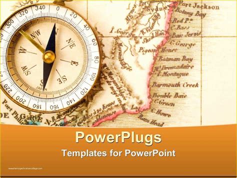 Free Compass Powerpoint Template Of Pencil Pass Backgrounds For