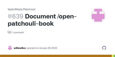 Document Open Patchouli Book · Issue 639 · Vazkiimodspatchouli · Github