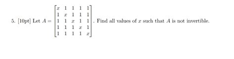 Solved Pt Let A R Find All Values Of R Such That Chegg Com