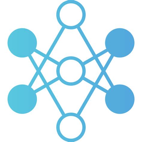 Neural Network Generic Gradient Fill Icon