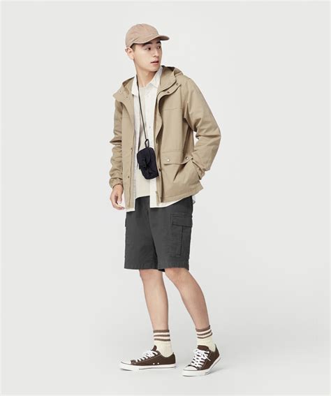 鬆緊工裝短褲 男 Lativ 米格國際