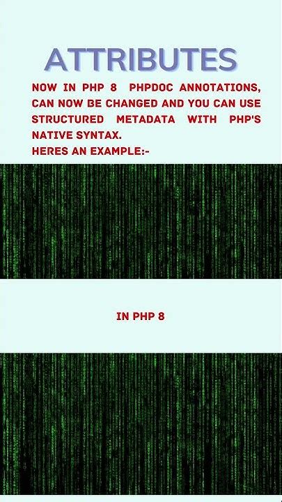 Whats New In Php 8 Part 5 Attributes Php Php8 Phpscripts