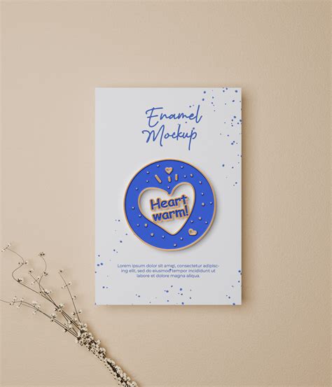 Enamel Pin Mockup 36192548 Psd