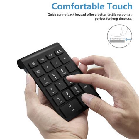 Getuscart Wireless Numeric Keypad And Mouse Combo Mini 24g 22 Keys