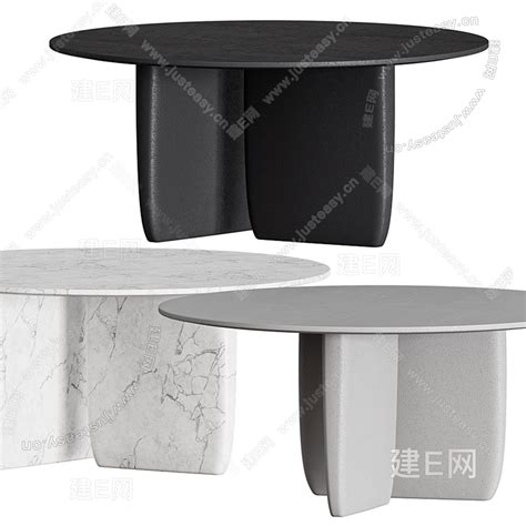 Bandb Italia 现代餐桌 圆形模型su模型下载 Id109856265 建e网su模型