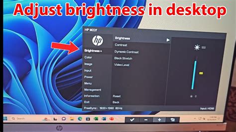 How To Adjust Brightness On Hp Monitor Windows 11 Youtube
