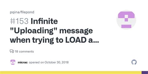 Infinite Uploading Message When Trying To LOAD A File From Server