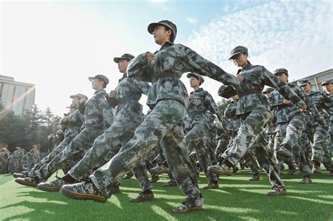 组图2019级新生军训掠影 湖南大学新闻网
