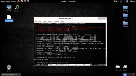 Hack A Wordpress Site On Kali Linux Using Wpscan Youtube