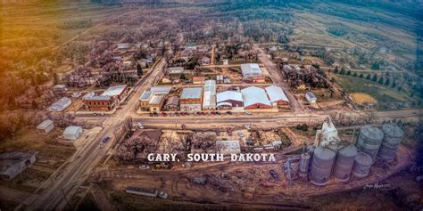 Birds Eye View Of Gary South Dakota Rjmeyerarts