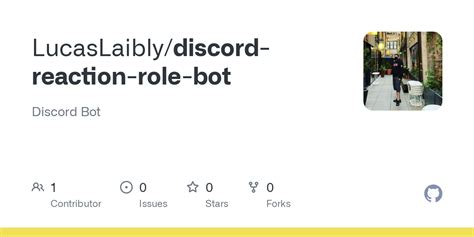 Github Lucaslaiblydiscord Reaction Role Bot Discord Bot
