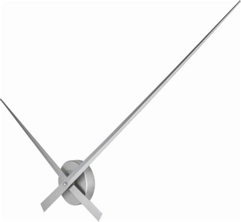 Hands Large Wall Clock Slim Blades Made Of Aluminum Minimalist Design