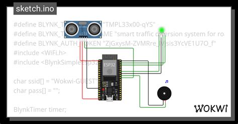 traffic congestion project copy wokwi esp32 stm32 arduino simulator