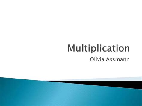 PPT Multiplication PowerPoint Presentation Free Download ID