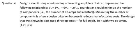 Solved Question Design A Circuit Using Non Inverting Or Chegg Com