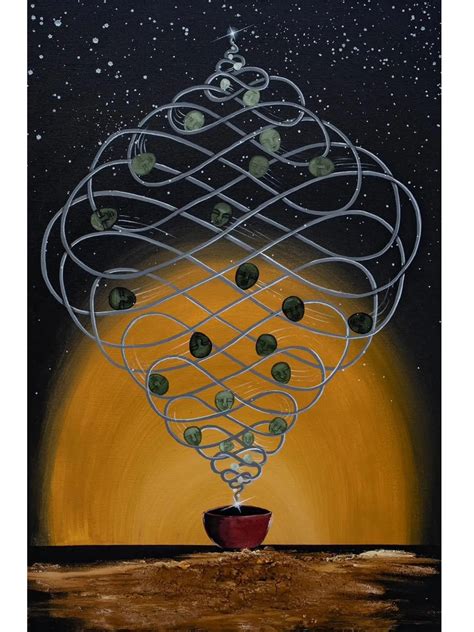 infinite to finite to infinite acrylic on canvas by prakash garg