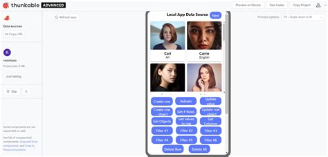 My Projects Page Thunkable Docs