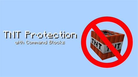 Simple Tnt Protection With Command Blocks Mcpe Win10 Youtube