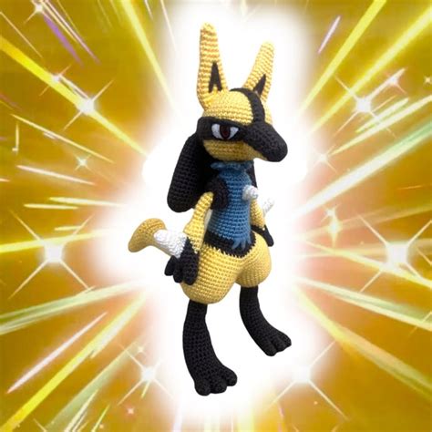 Lucario Pokemon Crochet Pattern Etsy