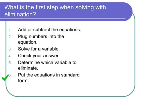 G Two Variable Equations Using Elimination Pptx