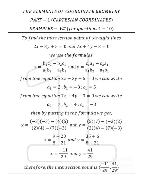 Solution The Elements Of Coordinate Geometry Part 1 Examples 8