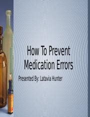 Preventing Medication Errors Key Strategies And Facts Course Hero